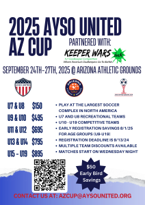 AYSO United AZ Cup 2025 - AYSO United / Athletic SC Arizona
